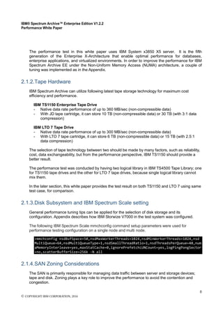 Ibm spectrum archive ee v1.2.2 performance_white_paper | PDF