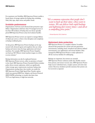 Ibm spectrum protect | PDF
