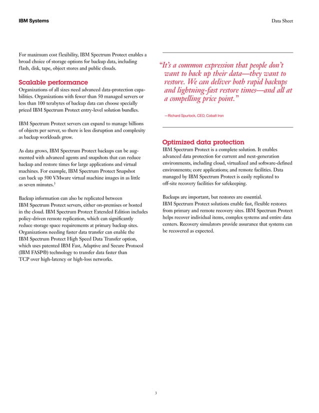 Ibm spectrum protect | PDF