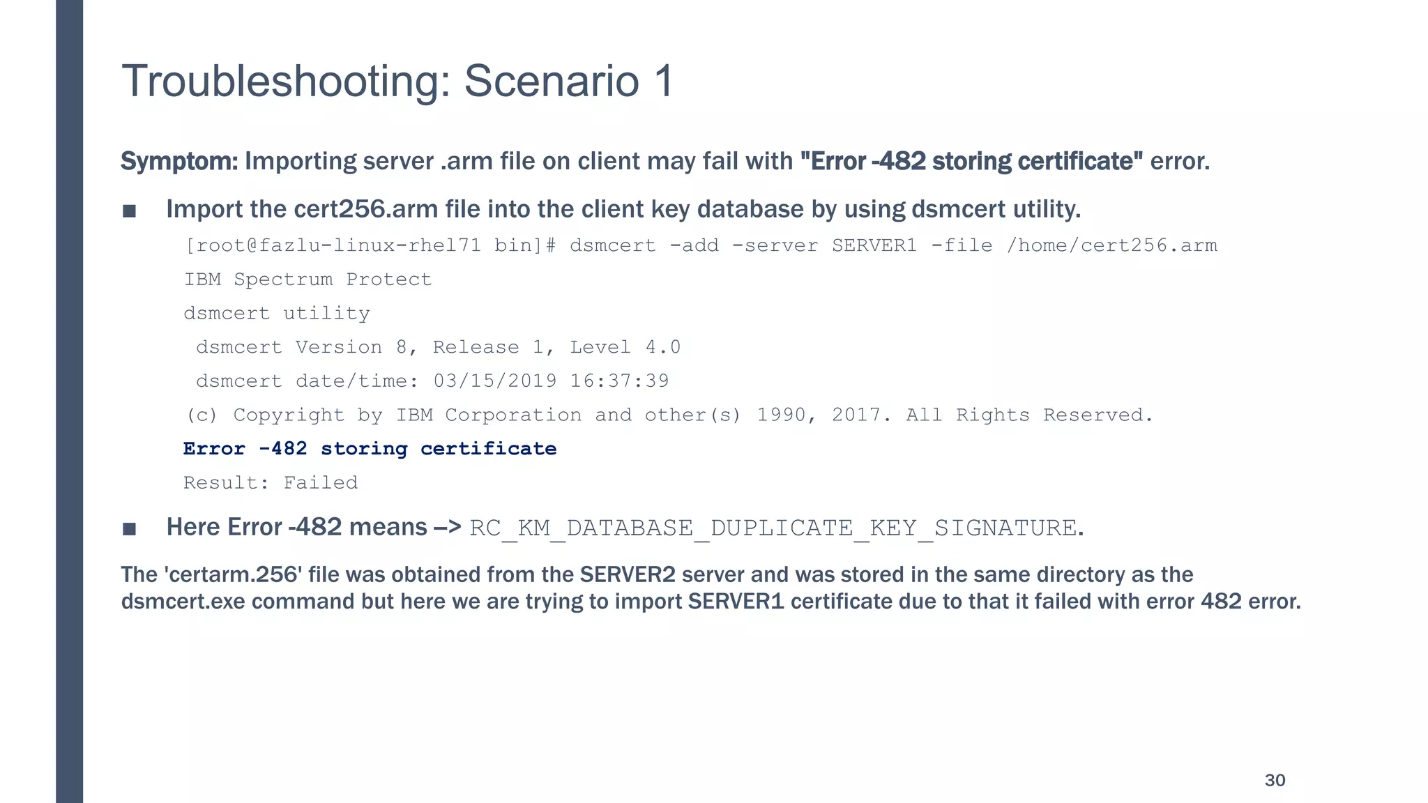 Ibm Spectrum Protect Secure Communication Overviewpptx Operating
