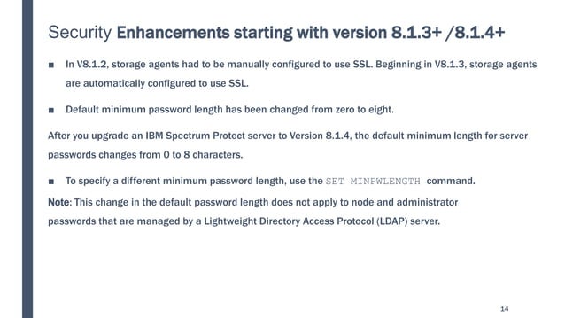 IBM Spectrum Protect Secure Communication overview.pptx | Operating Systems | Computer Software ...