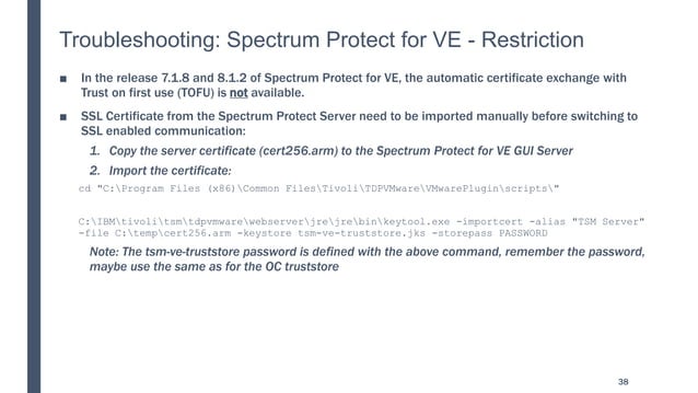 IBM Spectrum Protect Secure Communication overview.pptx | Operating Systems | Computer Software ...