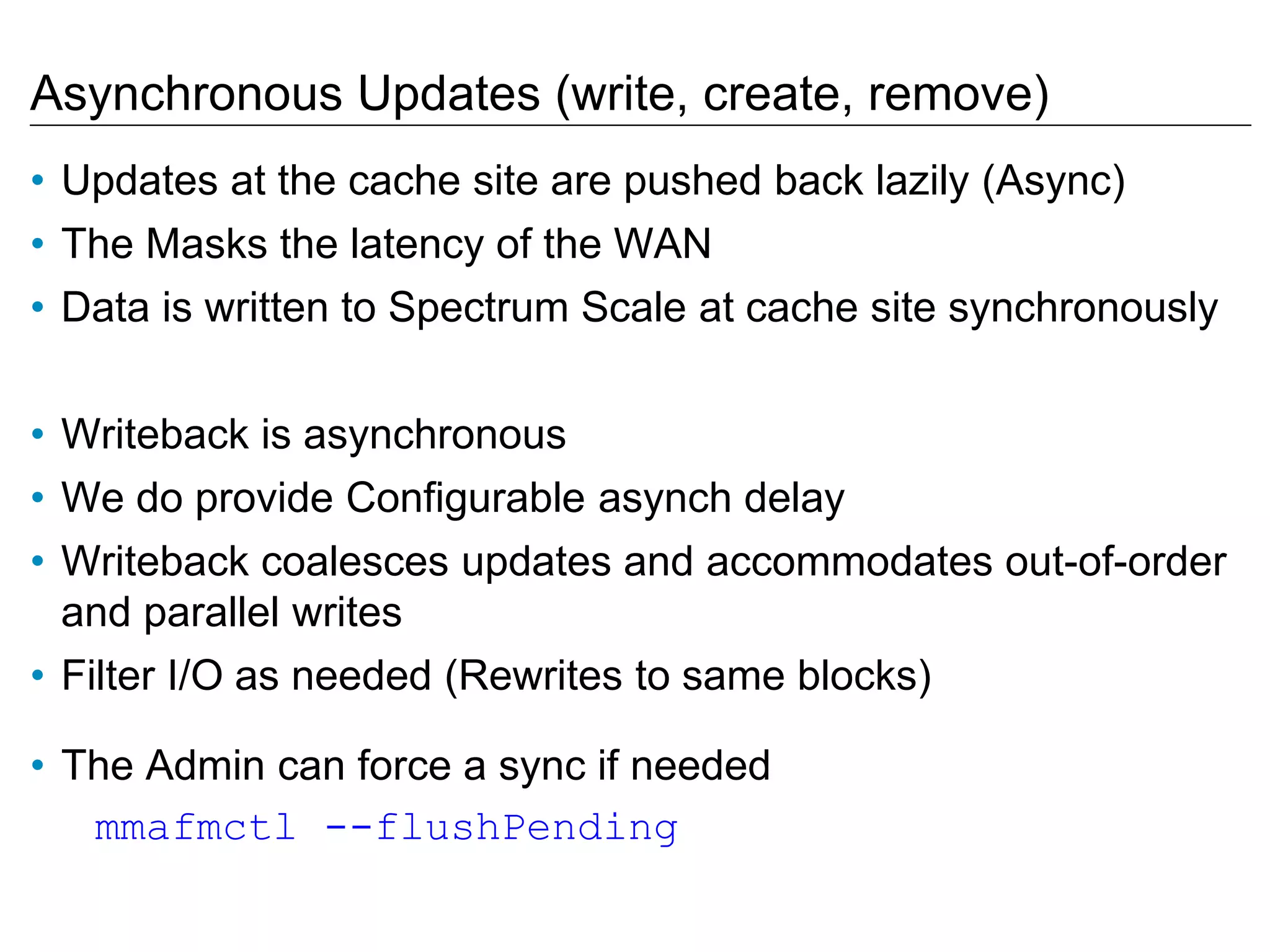 Ibm spectrum scale fundamentals workshop for americas part 4 Replication, Stretched Cluster and ...