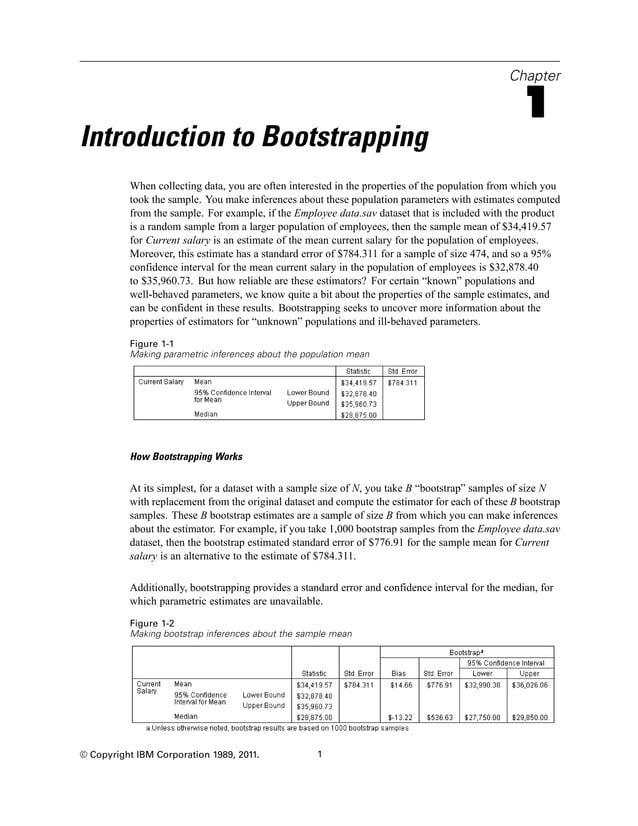 Ibm spss bootstrapping | PDF | Operating Systems | Computer Software and Applications