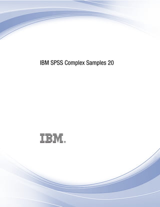 Ibm spss complex_samples | PDF