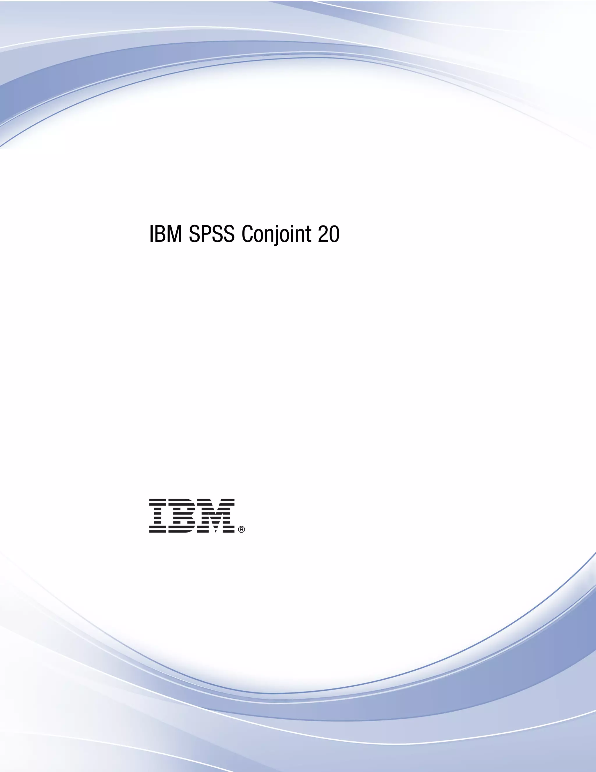 Ibm spss conjoint | PDF