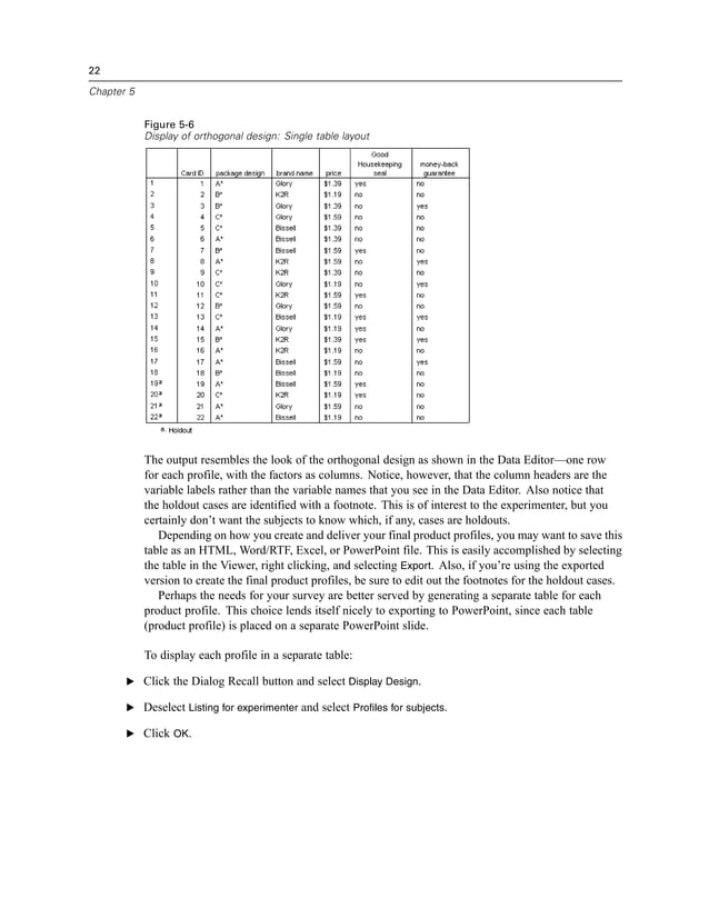 Ibm spss conjoint | PDF