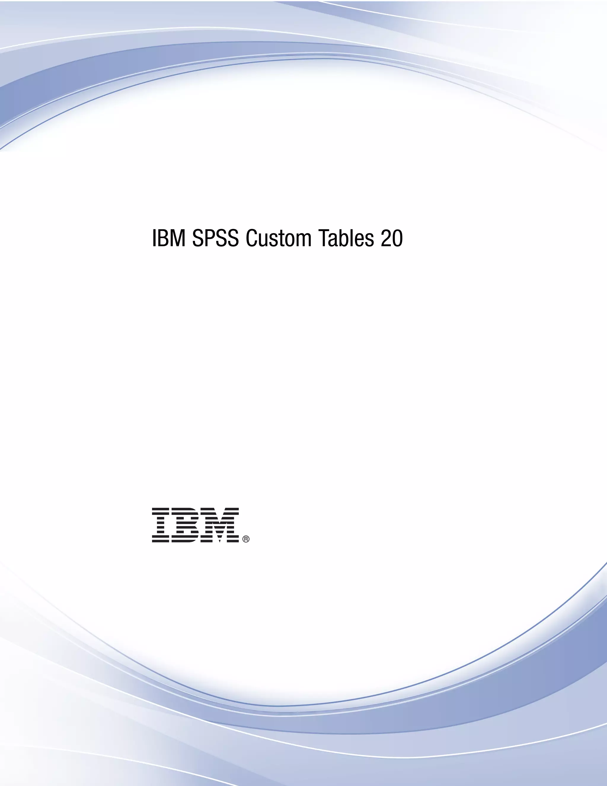 Ibm spss custom_tables | PDF