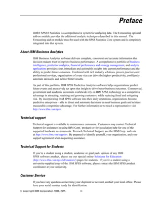 Ibm spss forecasting | PDF