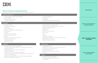 IBM SPSS Statistics Subscription (월 구독) 제품 구성 | PPT