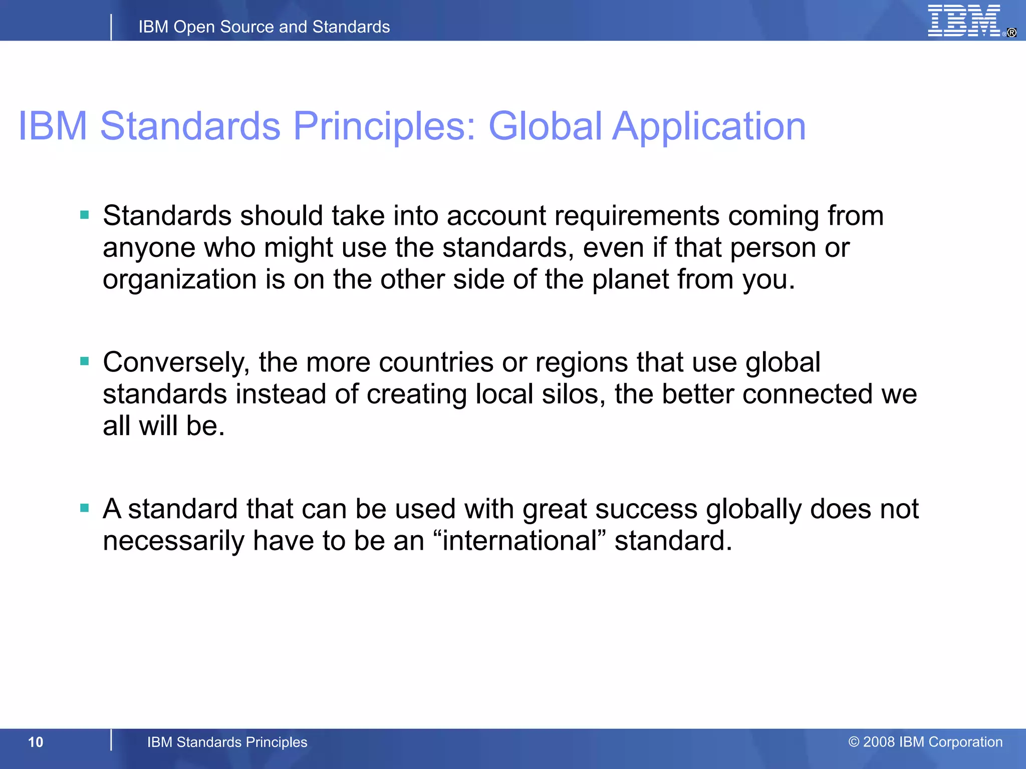 IBM Standards Principles | PPT