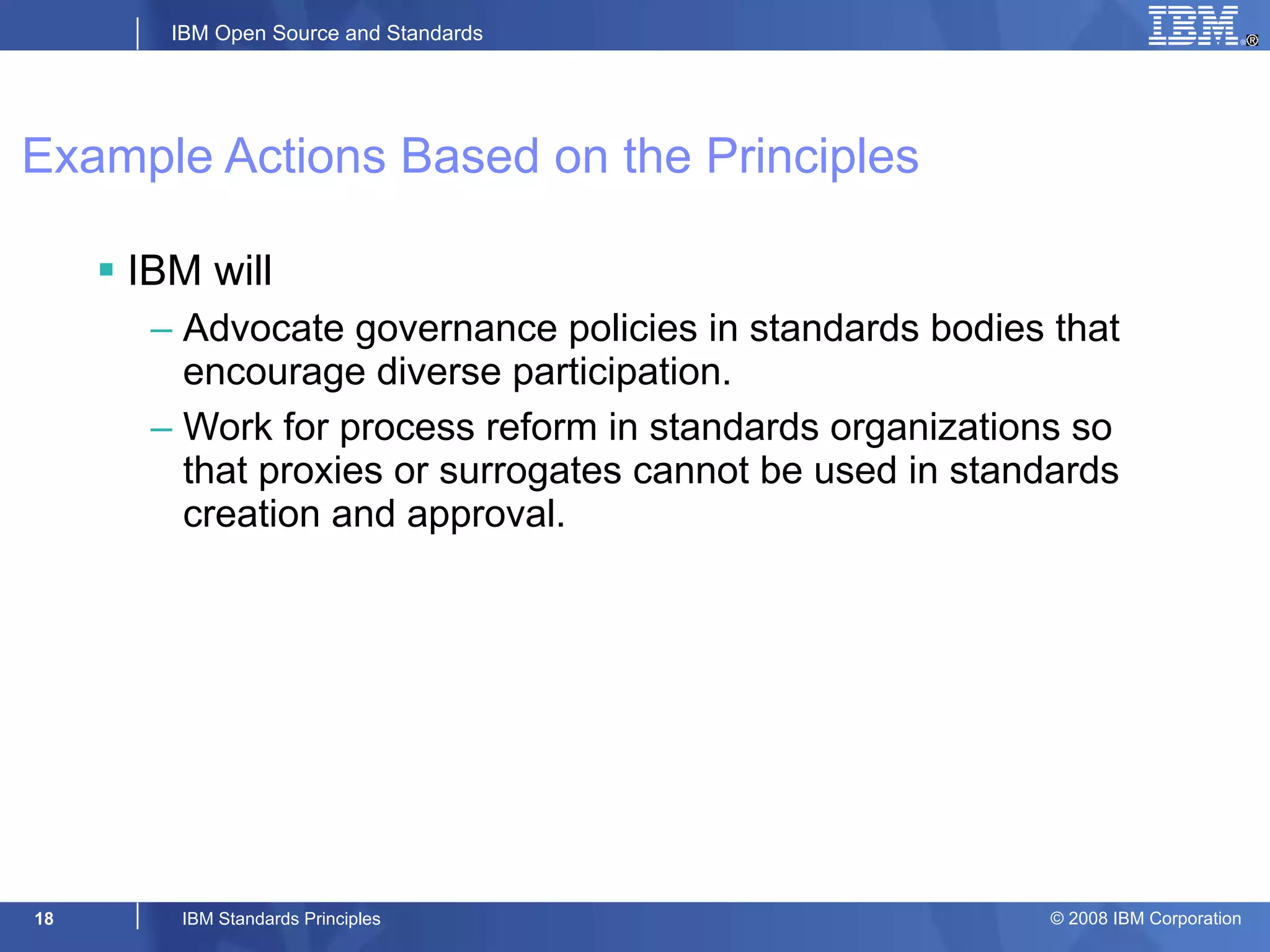 IBM Standards Principles | PPT