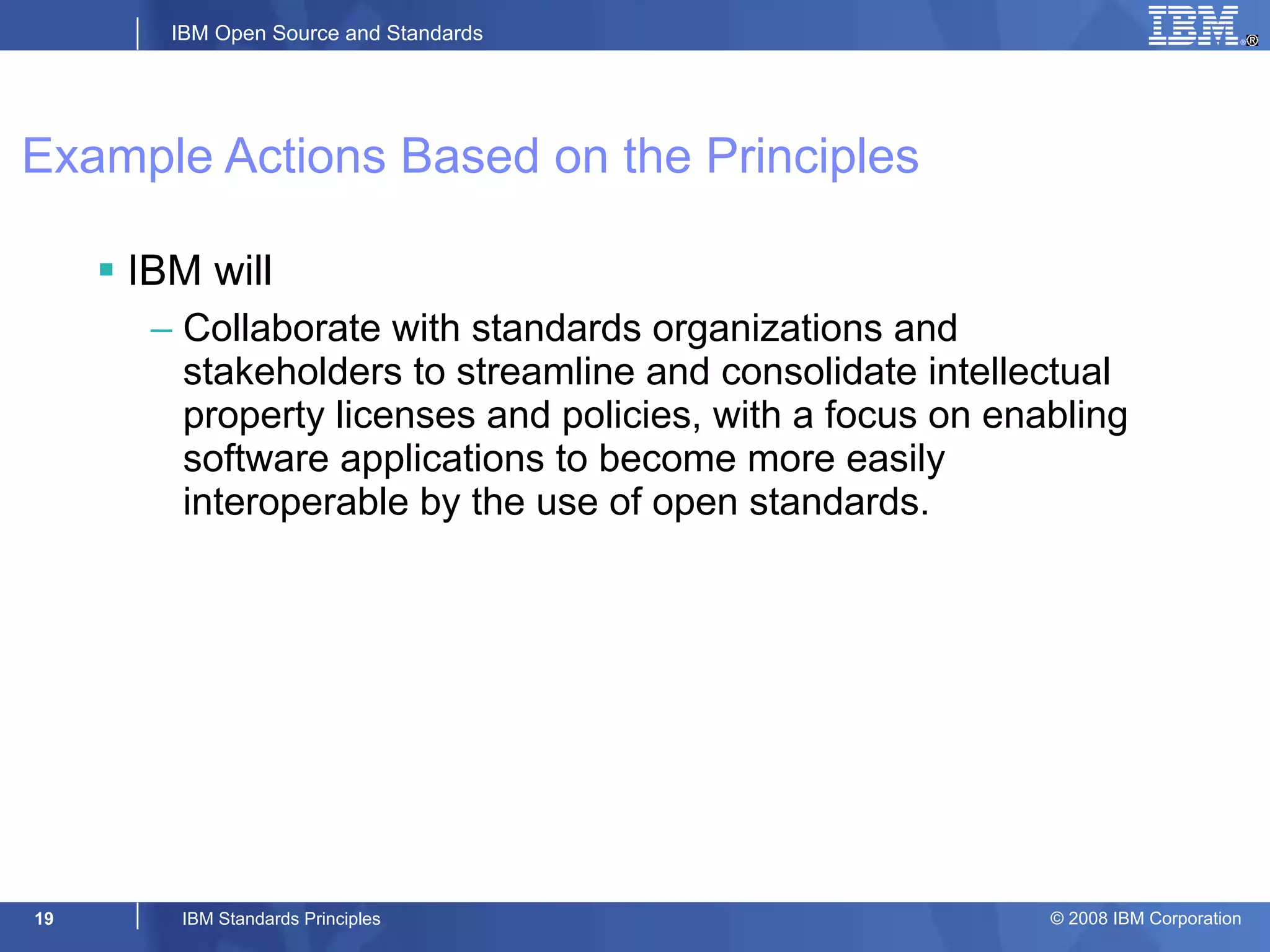 IBM Standards Principles | PPT