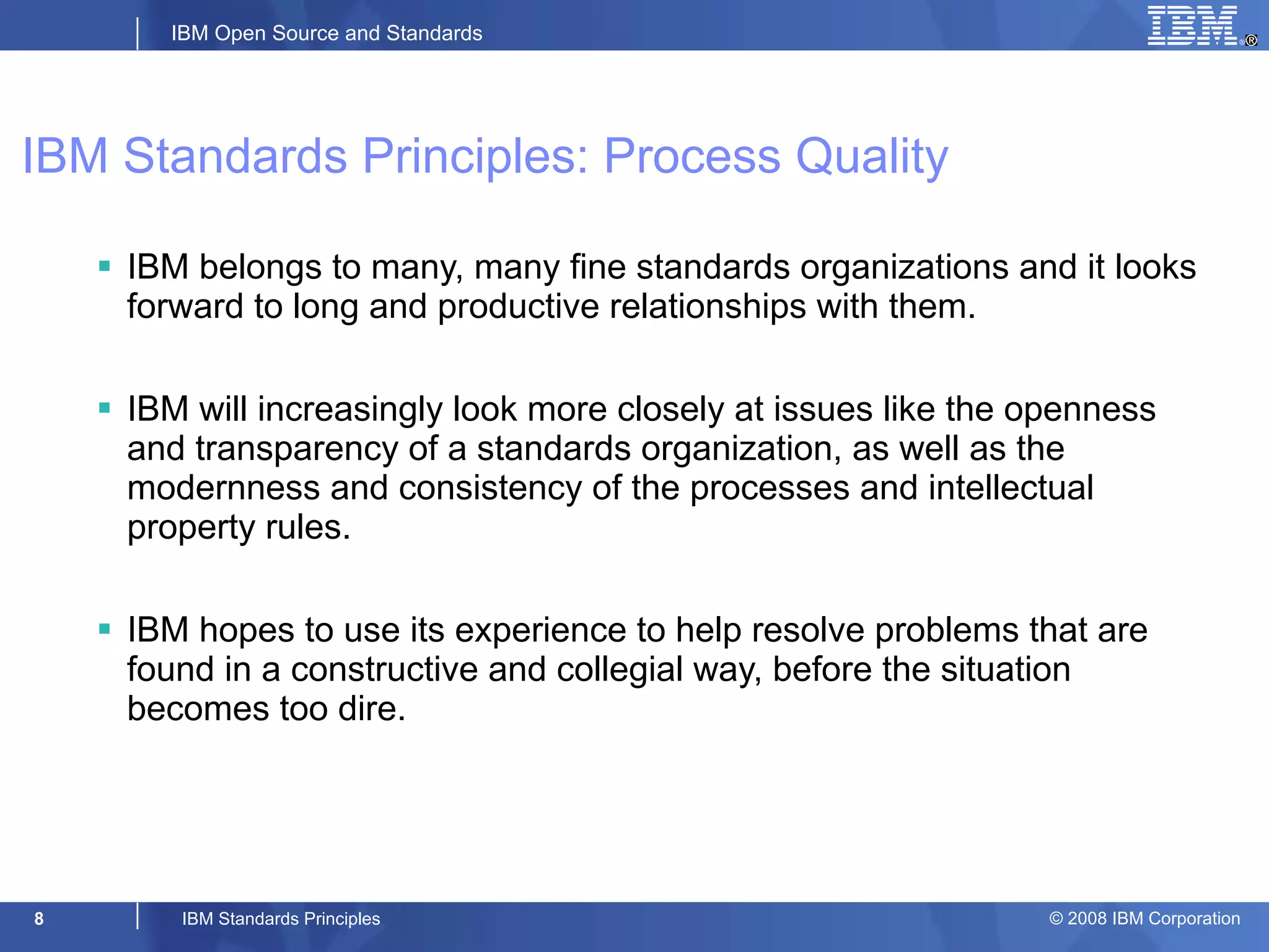 IBM Standards Principles | PPT