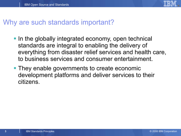 IBM Standards Principles | PPT IBM Standards Principles | PPT