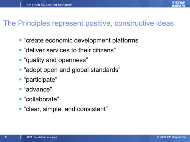 IBM Standards Principles | PPT