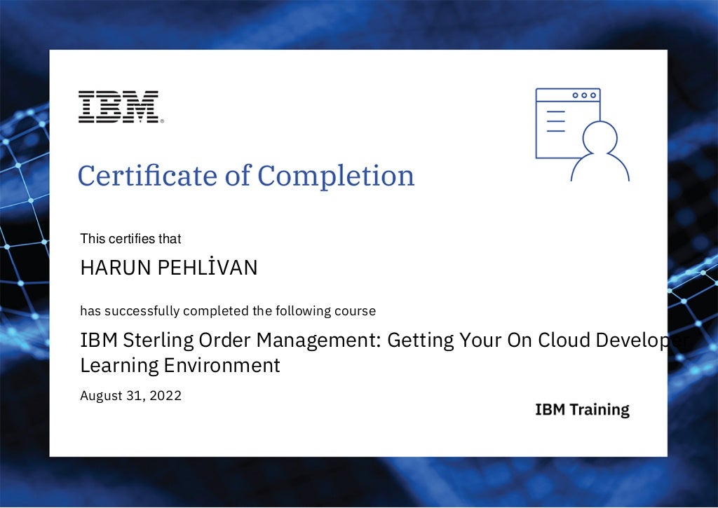 IBM Sterling Order Management: Getting Your On Cloud Developer Learning ...