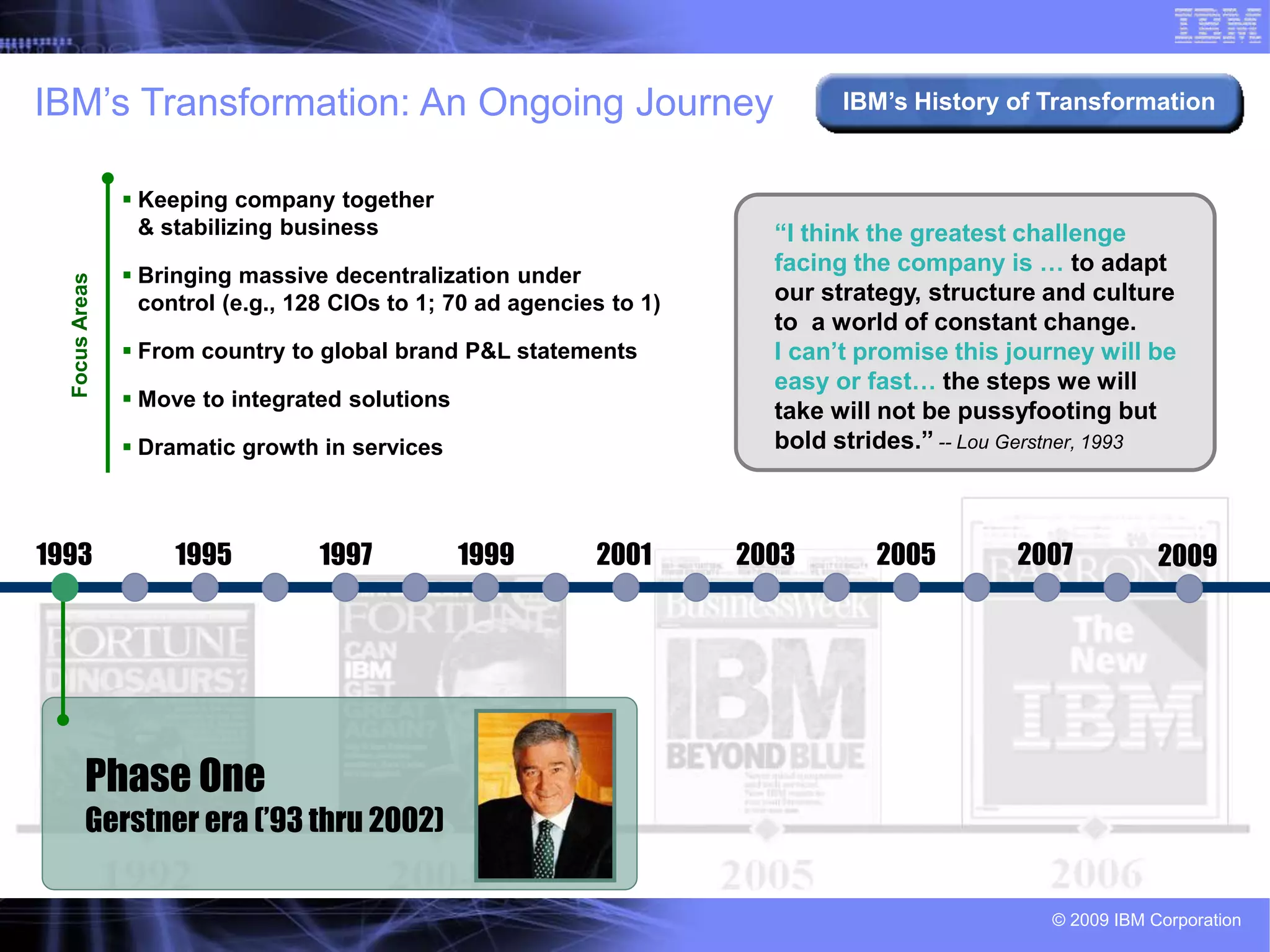 IBM's Transformation Journey | PDF