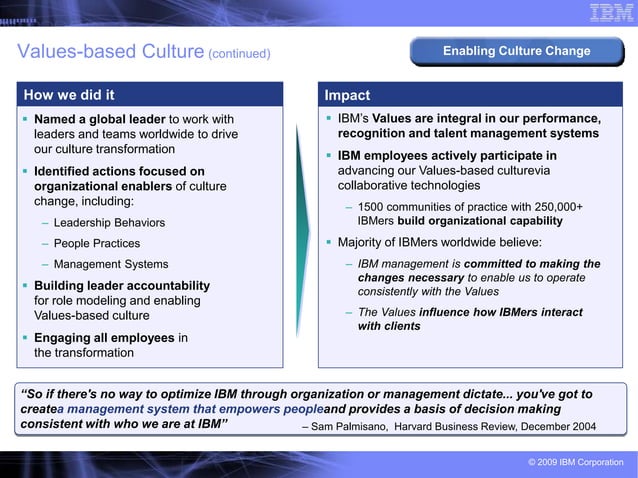 IBM's Transformation Journey | PDF