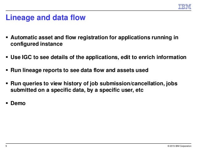 Data Governance with IBM Streams V4.1