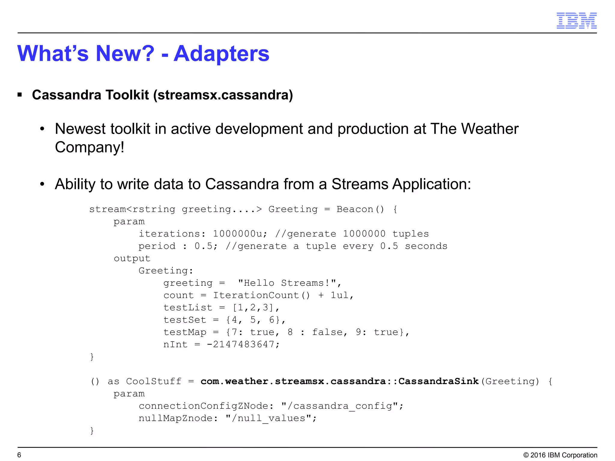 Toolkits Overview for IBM Streams V4.2 | PDF