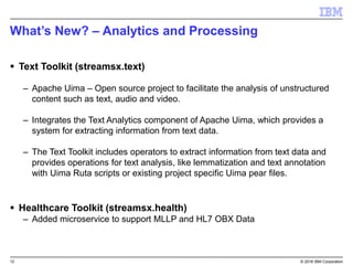 Toolkits Overview for IBM Streams V4.2 | PPT