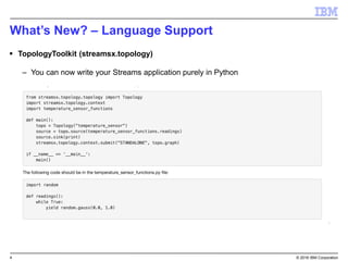 Toolkits Overview for IBM Streams V4.2 | PPT