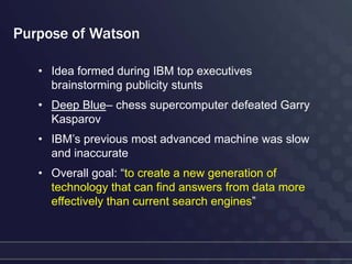 Ibm's watson | PPTX