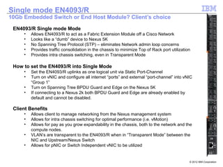 IBM System Networking Easy Connect Mode | PPT