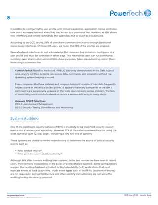 IBM System i Security Study 2013 | PDF | Computing | Technology & Computing