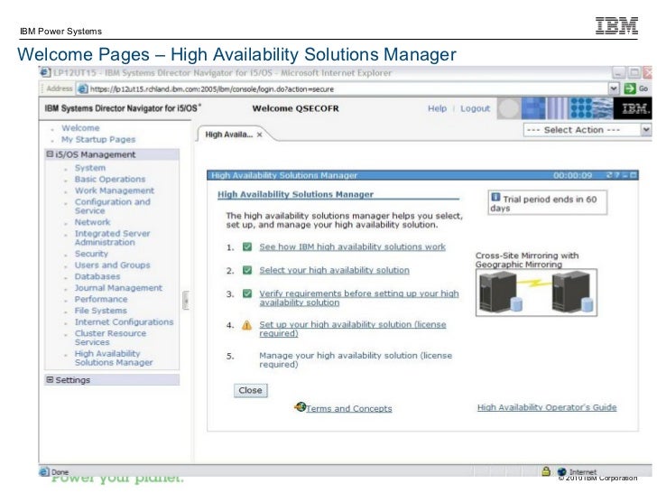 IBM Systems Director Navigator for i