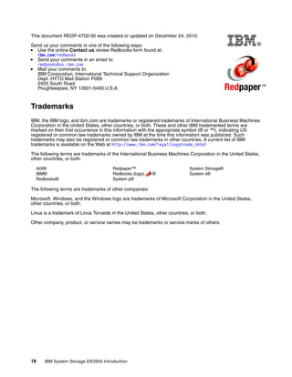 Ibm system storage ds3950 introduction redp4702 | PDF