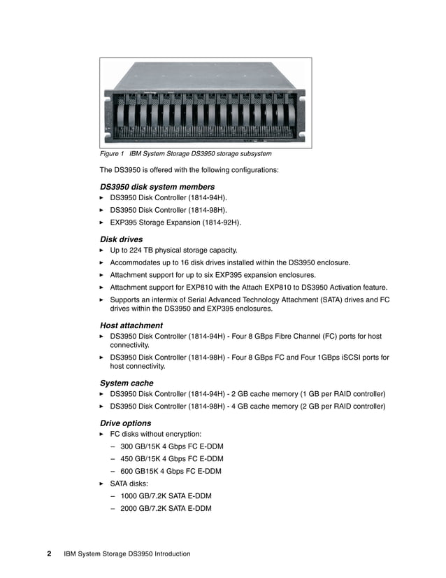 Ibm system storage ds3950 introduction redp4702 | PDF | Computing | Technology & Computing
