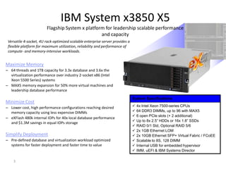 IBM System x3850 X5 Technical Presenation abbrv. | PPT