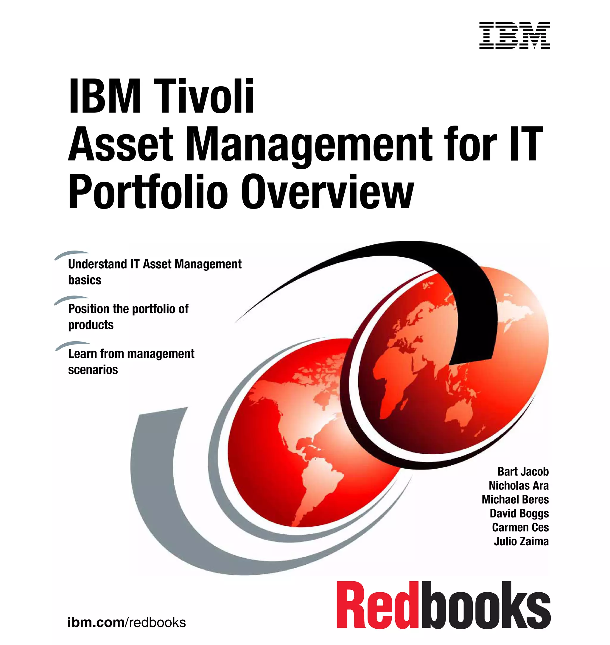 Ibm tivoli asset management for it portfolio overview sg247376 | PDF
