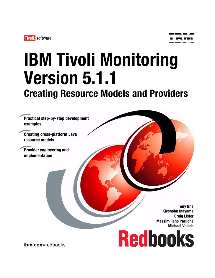 Ibm Tivoli Monitoring Version 511 Creating Resource Models And Prov