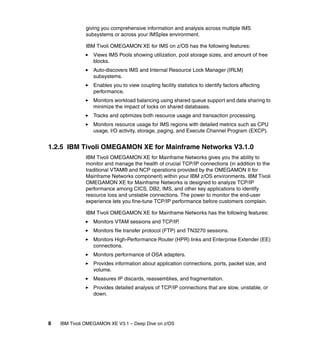 Ibm tivoli omegamon xe v3.1.0 deep dive on z os sg247155 | PDF