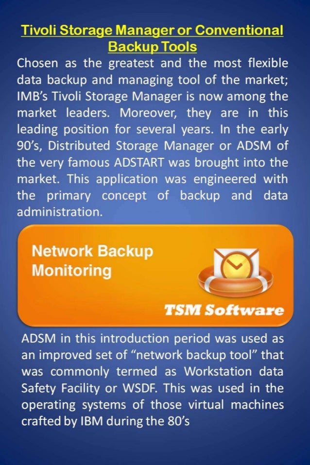 Ibm Tivoli Storage Manager For Systematic Backup