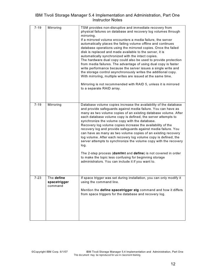 Ibm tivoli storage manager v5.4 implementation and administration par…