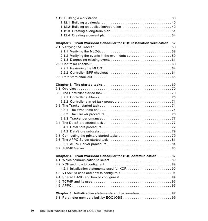 Ibm Tivoli Workload Scheduler For Z Os Best Practices End To End And