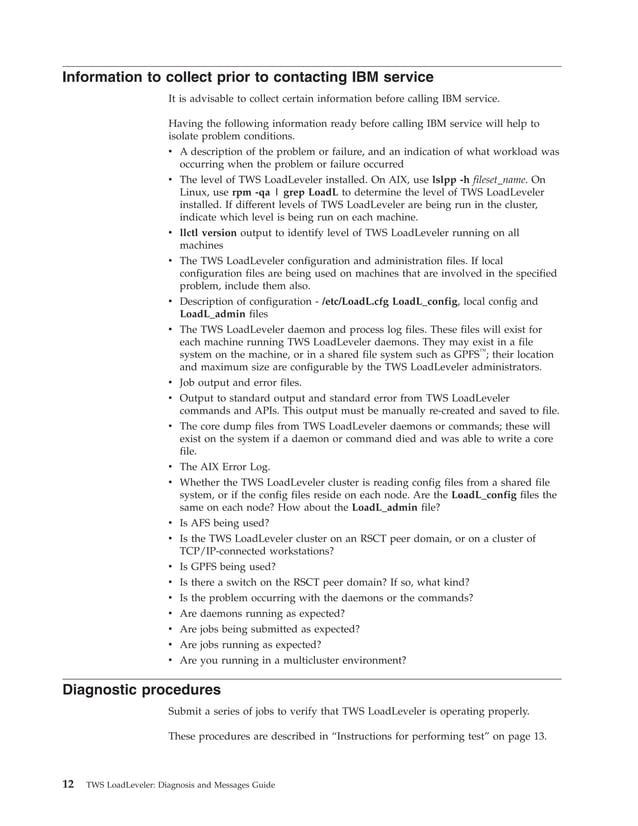 Ibm Tivoli Workload Scheduler Load Leveler Diagnosis And Messages Guide V3 5 Pdf