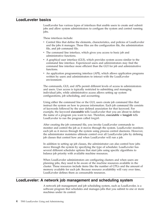 Ibm Tivoli Workload Scheduler Load Leveler Using And Administering V3 5 Pdf