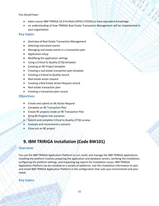 Ibm tririga training by BRIWO Solutions | PDF