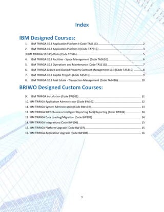 Ibm tririga training by BRIWO Solutions | PDF
