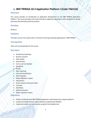 Ibm tririga training by BRIWO Solutions | PDF