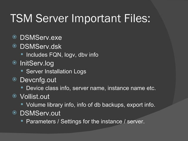 Basics of IBM Tivoli Storage Manager | PPT