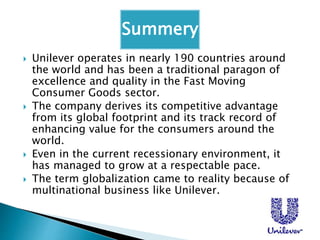 International business management of unilever | PPT