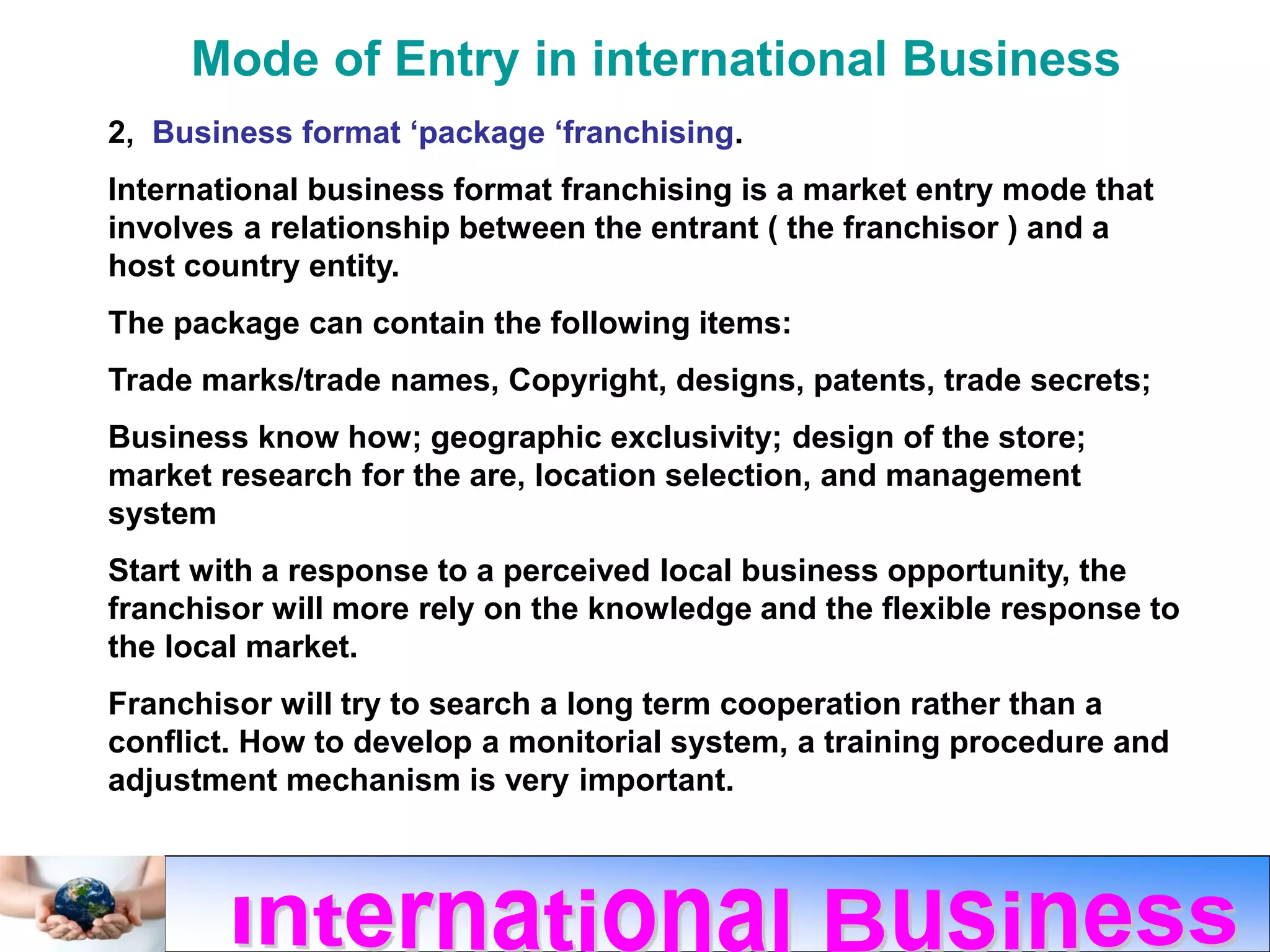 IBM _ Unit VI _ Modes of Entry.ppt
