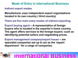 IBM _ Unit VI _ Modes of Entry.ppt