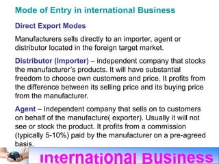 IBM _ Unit VI _ Modes of Entry.ppt